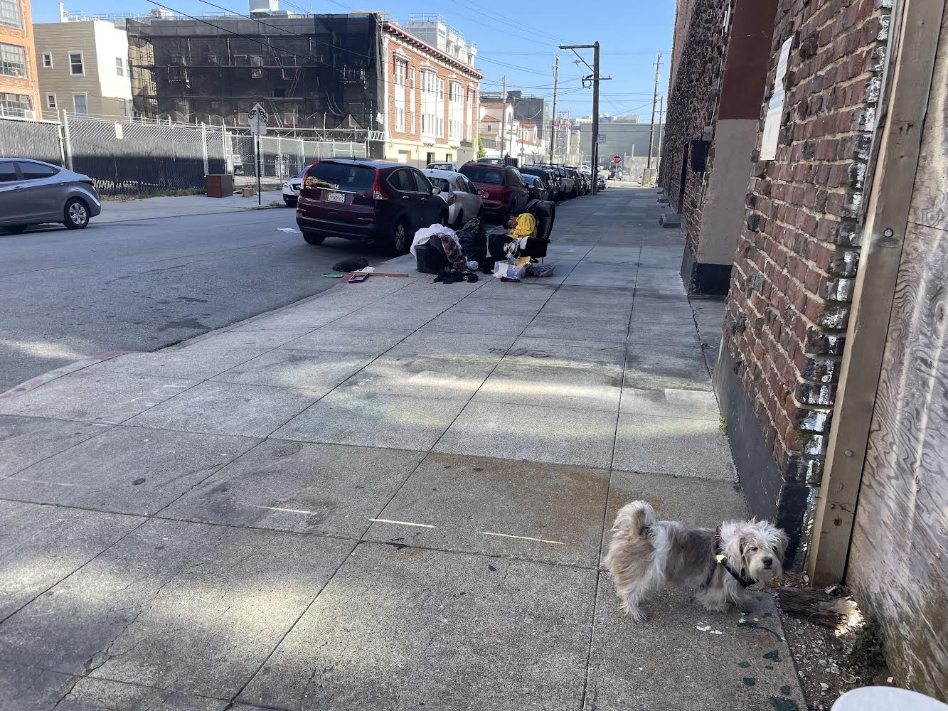 Street behind the armory is becoming a dump zone and there are lots of ...